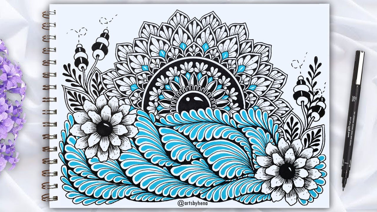 Creative Mandala Art| Relaxing & Creative Mandala Drawing | Mandala Art ...
