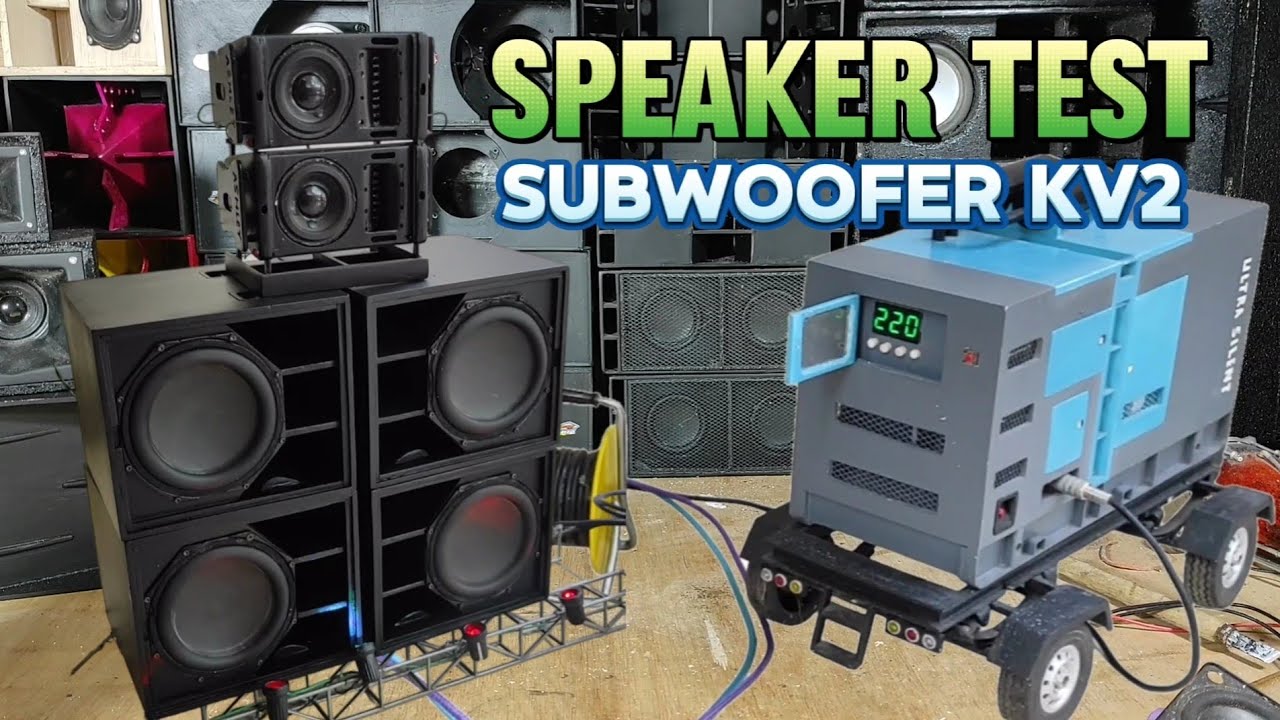 miniatur sound system, speaker test - YouTube