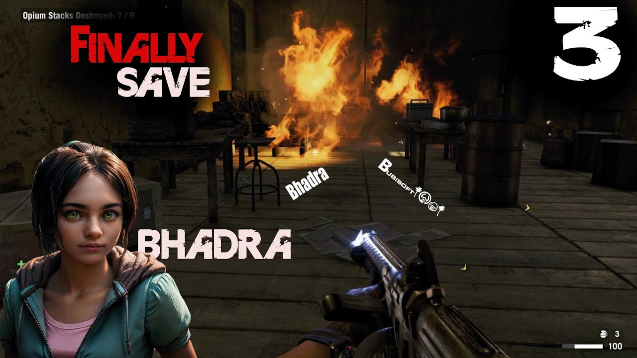 They burn my village , i have to save Bhadra - Far cry 4 gameplay - YouTube