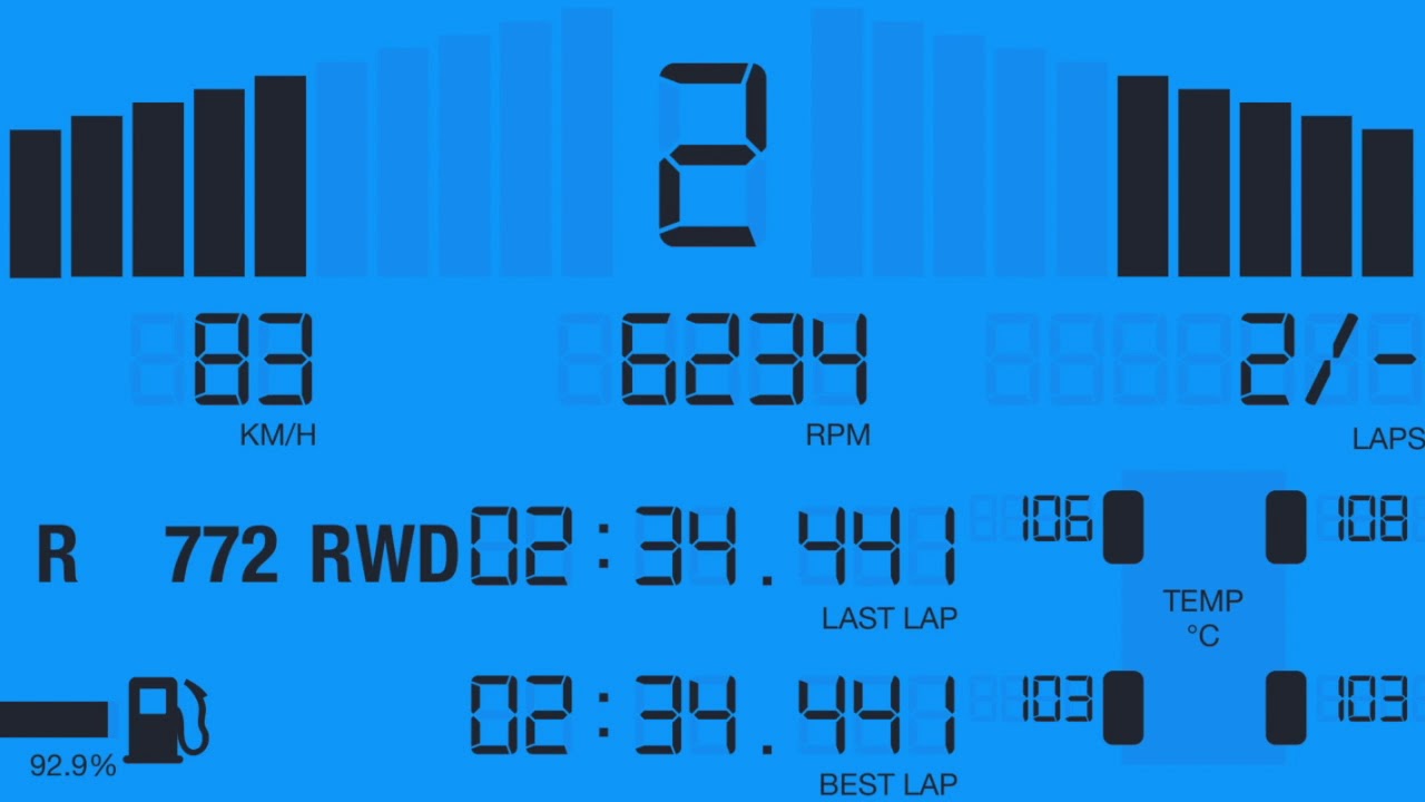 Race Dash for Sim Games on iOS (Forza Motorsport 7) - LCD 2 - YouTube
