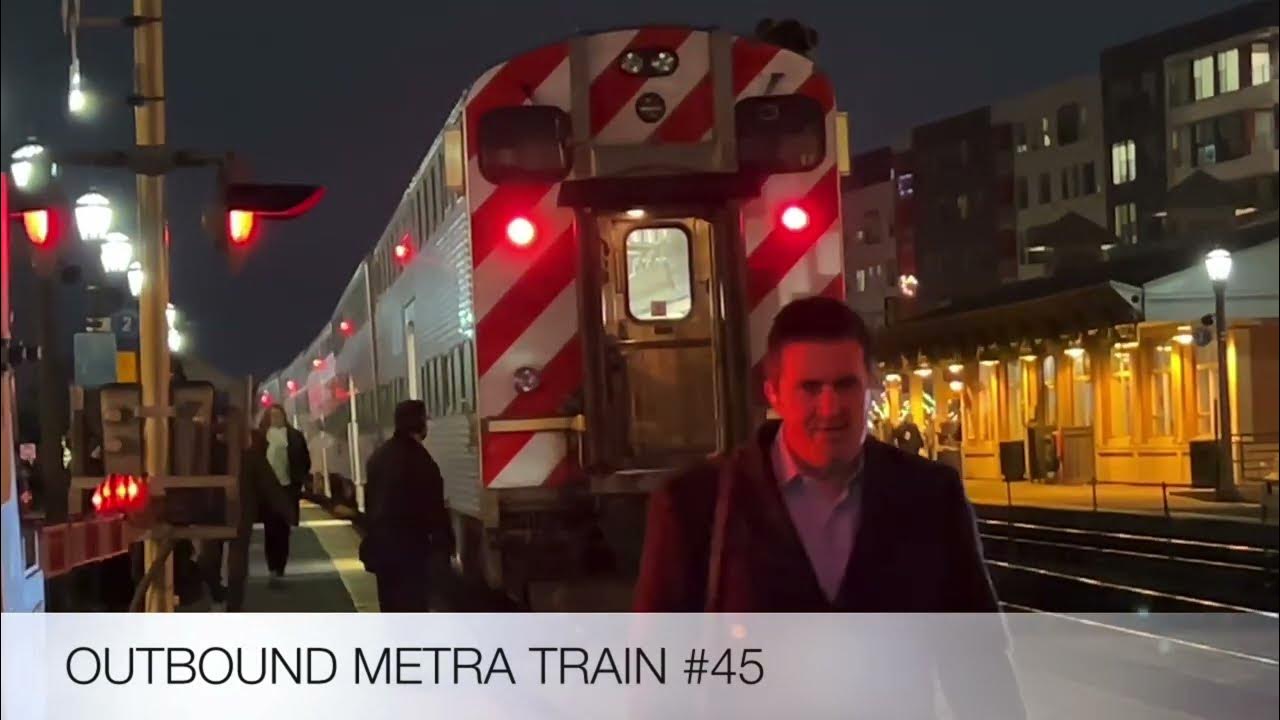 The Complete Metra Evening Rush Hour At Elmhurst On December 5, 2022 - YouTube