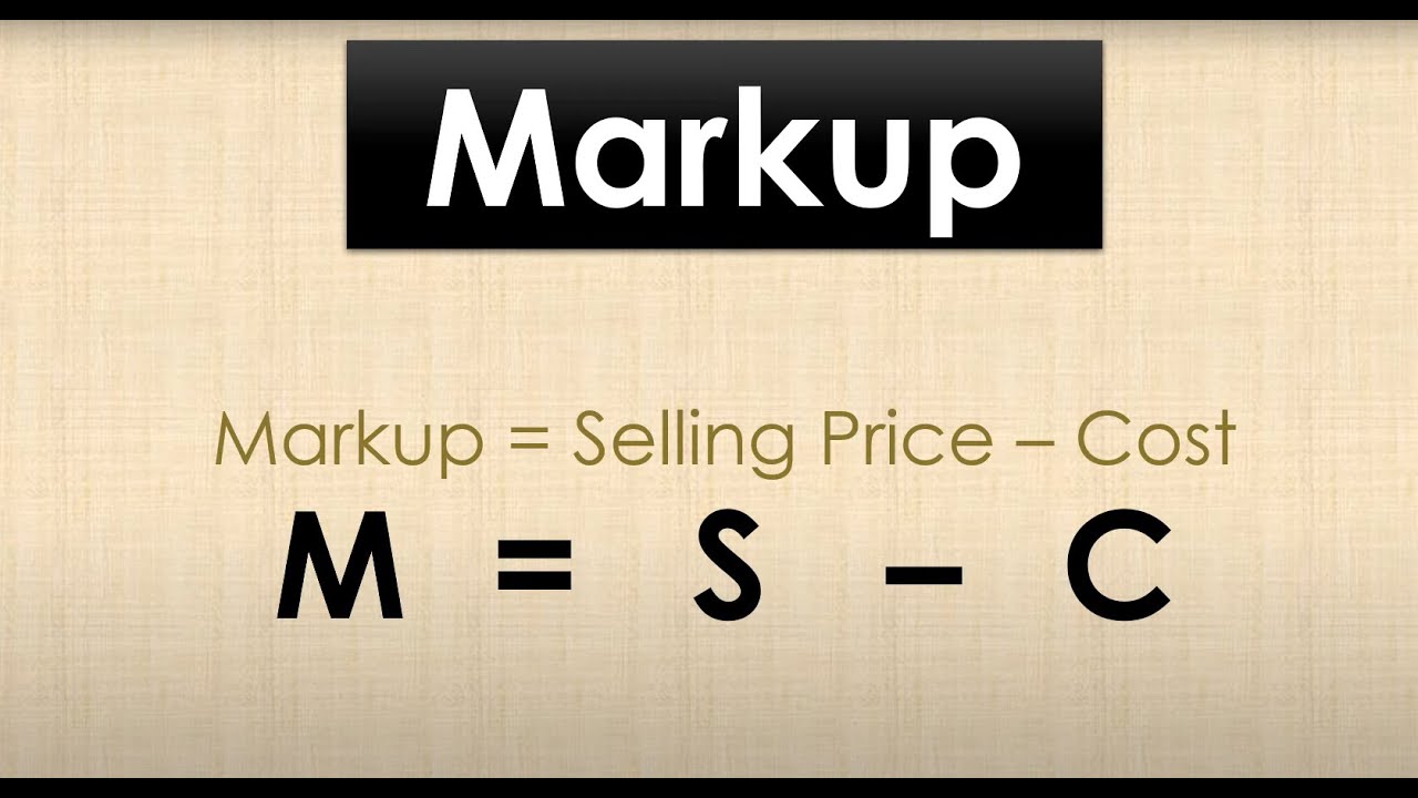 Lesson 13: Calculating Markup, Selling Price, and Projected Revenue ...