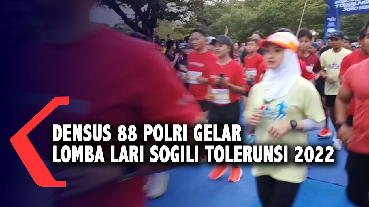 Pastikan Poso Aman ,Densus 88 Polri Gelar Lomba Lari Sogili Tolerunsi ...