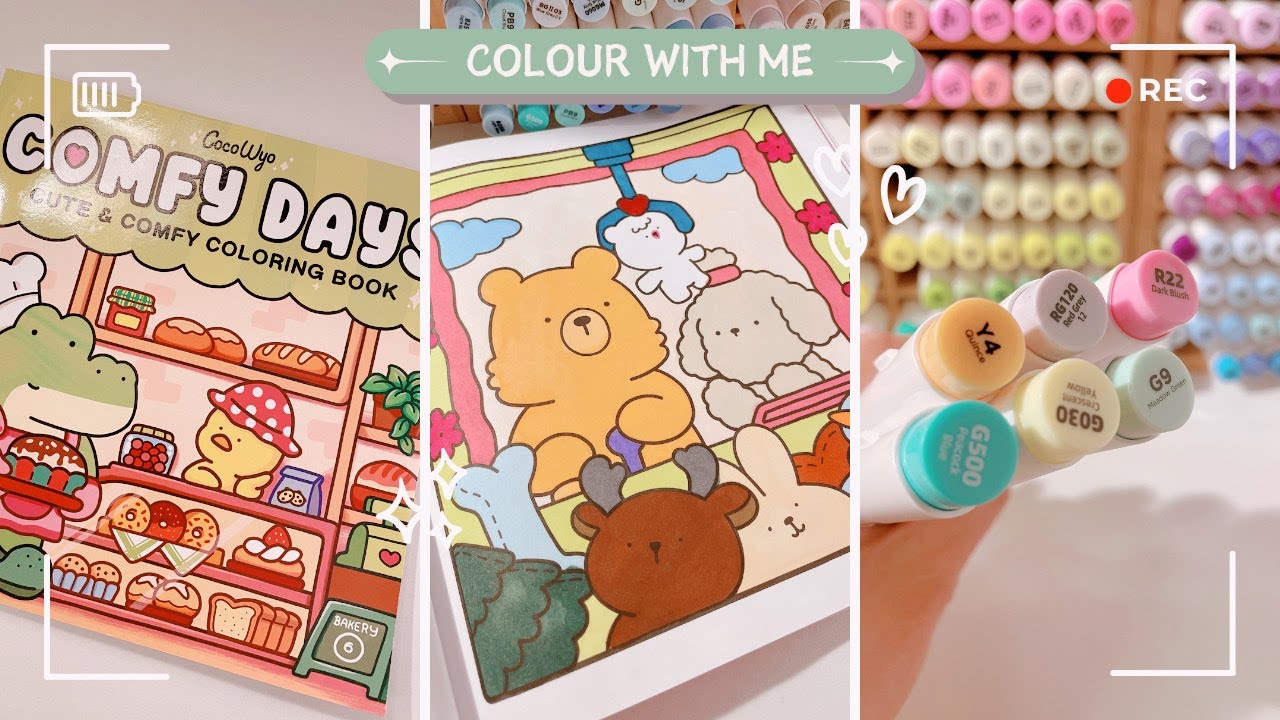 My Husband Tries Coloring | Claw Machine | Coco Wyo | Ohuhu Markers ...