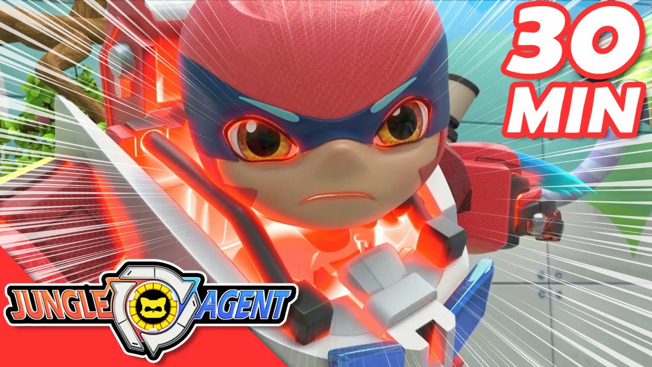 KOMPILASI Ep 10-12 TERBAIK! 🦝Jungle Agent 2🦊 Kartun | Robot | Kids ...