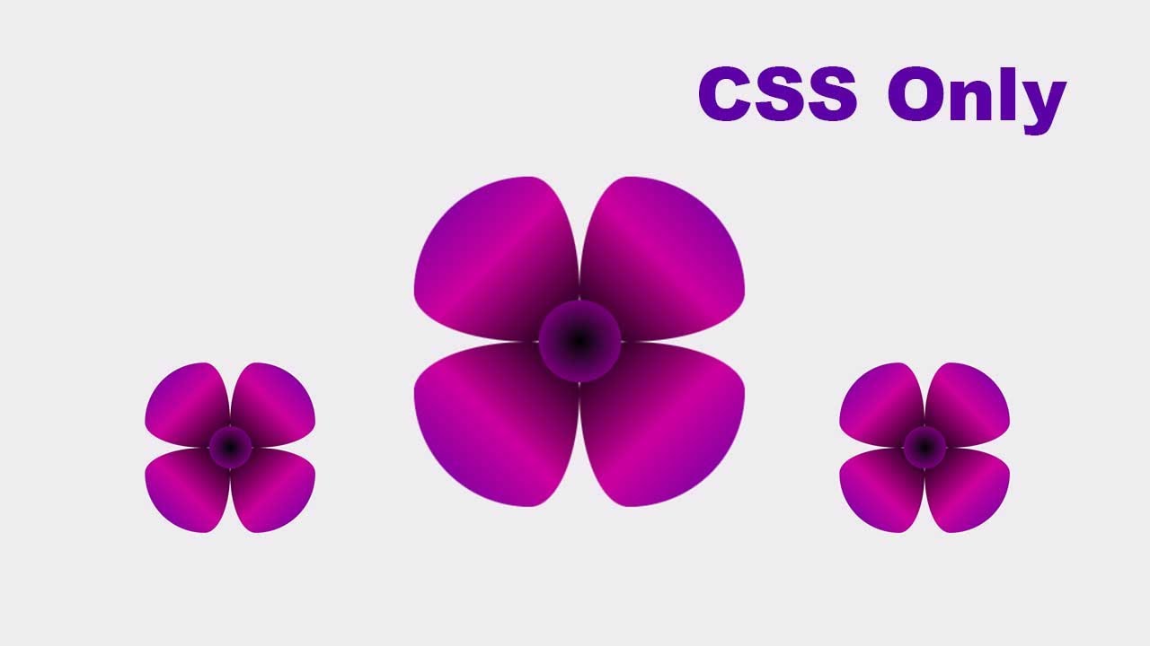 Flower With Css Only Youtube