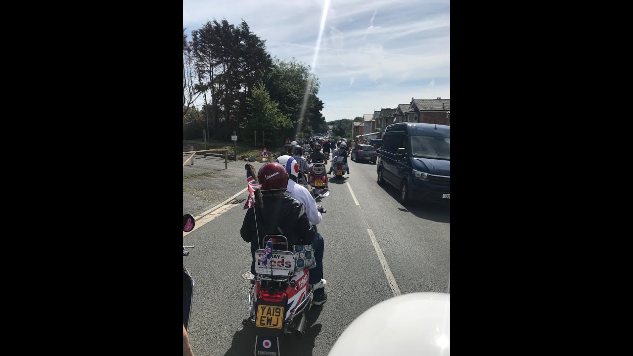Torbay Mods Scooter Club Mobile Phone Video of Isle of Wight Rally Ride ...