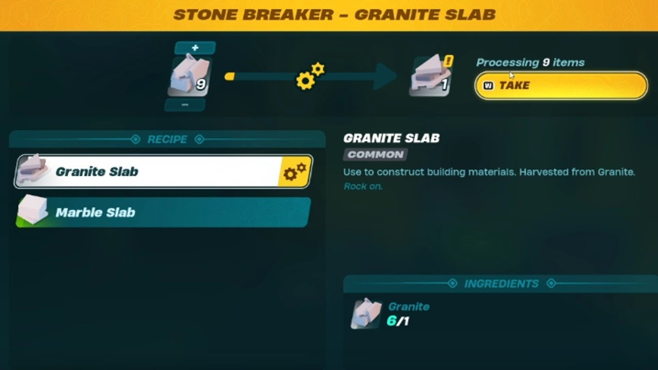 How to Make Granite Slabs in LEGO Fortnite - YouTube