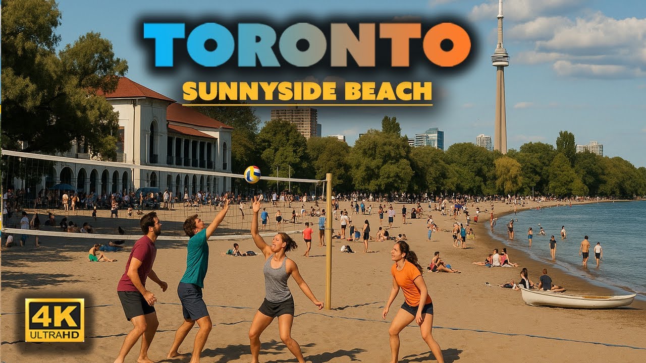 【4K】 Toronto Waterfront Summer Energy | Sunnyside Beach, Humber Bay ...