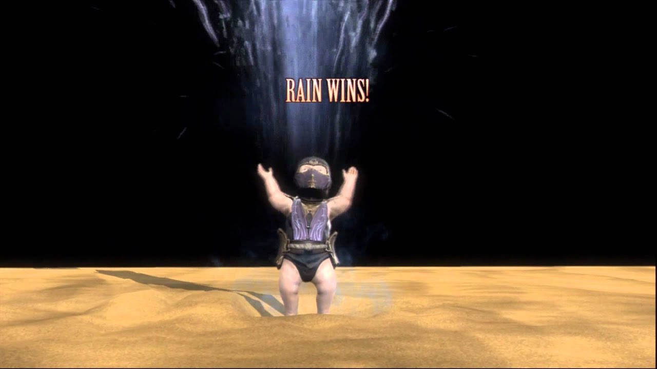 Mortal Kombat 9 Babality Original Costume Rain - YouTube
