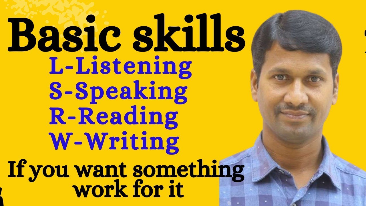 How to improve LSRW ? Basic communication skills. - YouTube