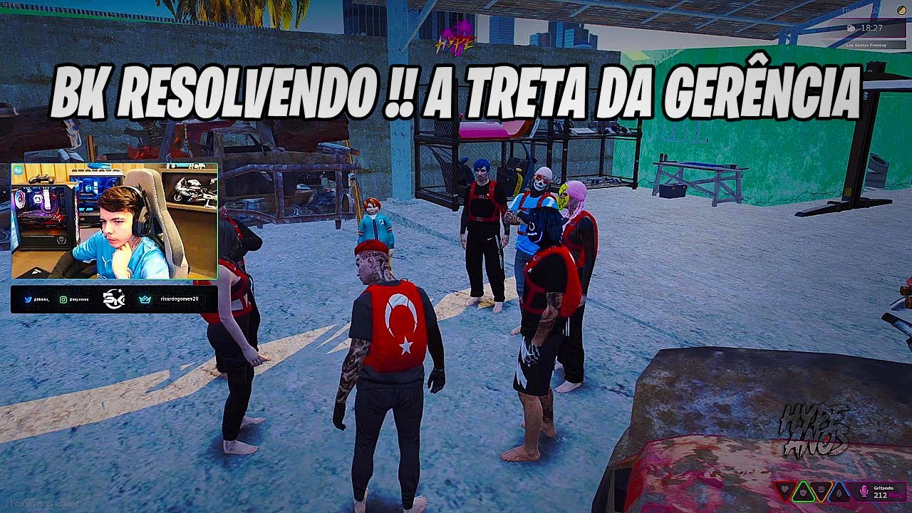 🔴BK RESOLVENDO !! A TRETA DA GERÊNCIA 🇹🇷 | HYPE RP | GTA RP | - YouTube