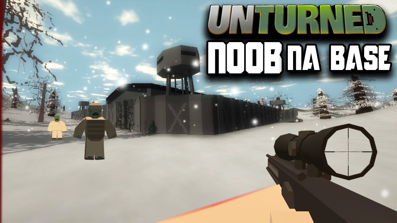 UNTURNED MOBILE - UM NOOB NA BASE MILITAR - YouTube
