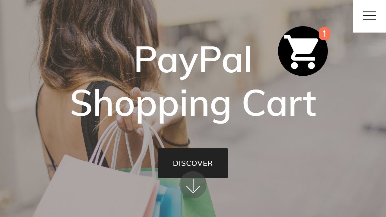 Mobirise PayPal Shopping Cart Extension - YouTube