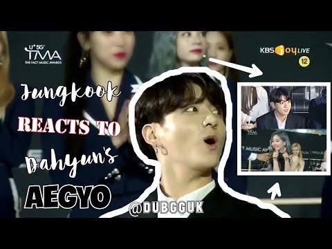 Jungkook Reacts to Dahyun at TMA | DUBGGUK