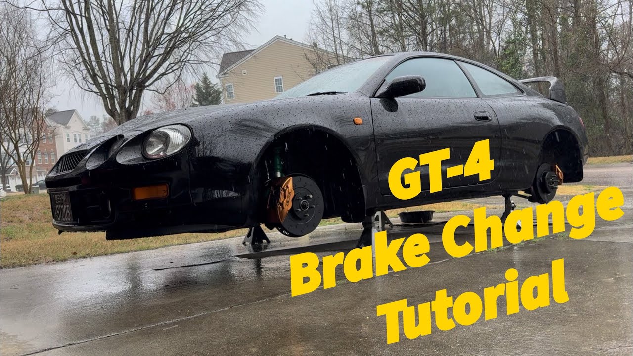 How to change brakes on a 6th Gen Celica GT-4 ST205 - YouTube