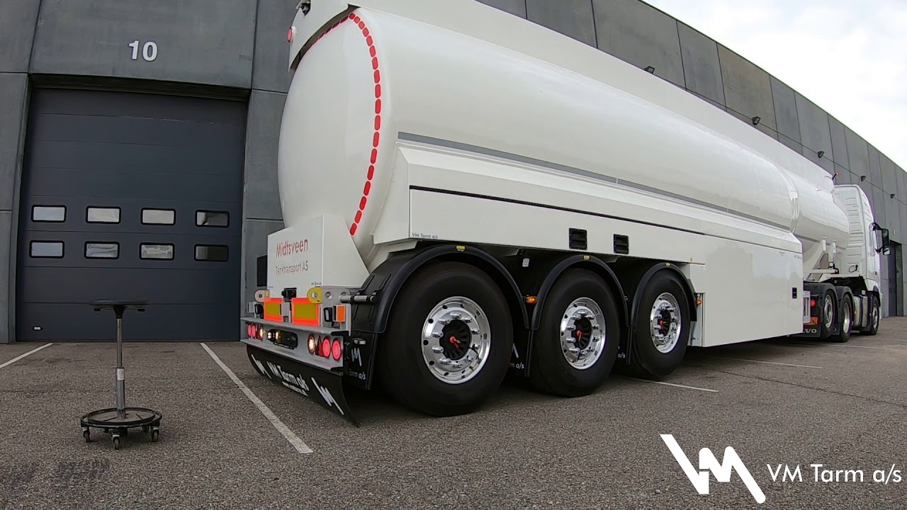 VM Tarm detalje video - 43.000 liter olie-/benzintank-semitrailer til ...