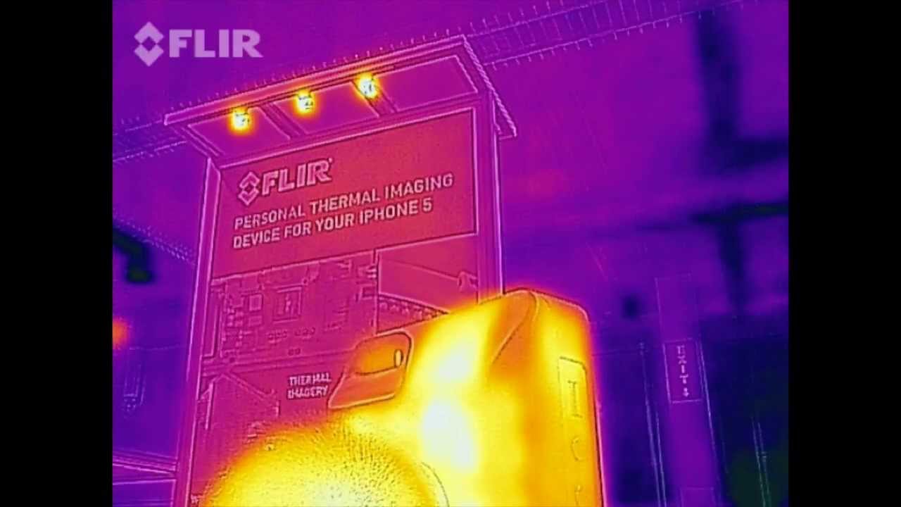 FLIR ONE iPhone Infrared Case Live Video - YouTube