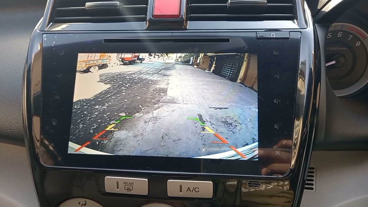 Honda City genuine rear camera view - YouTube