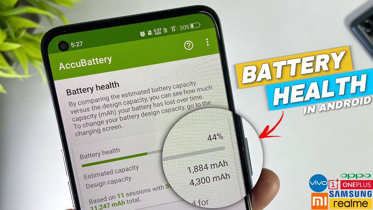 How To Check Battery Health In Android Like iPhone🔥 - Battery Health In ...