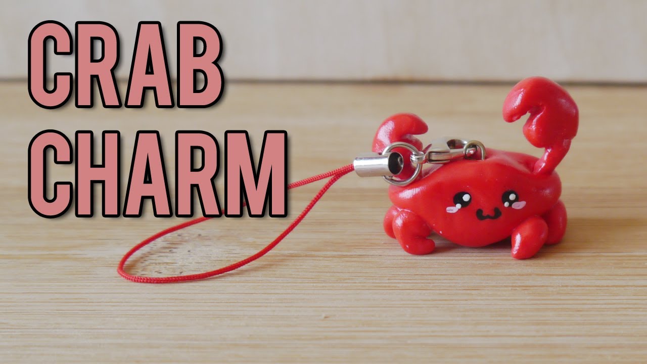 Cute Crab Charm (Polymer Clay Tutorial) ★ - YouTube