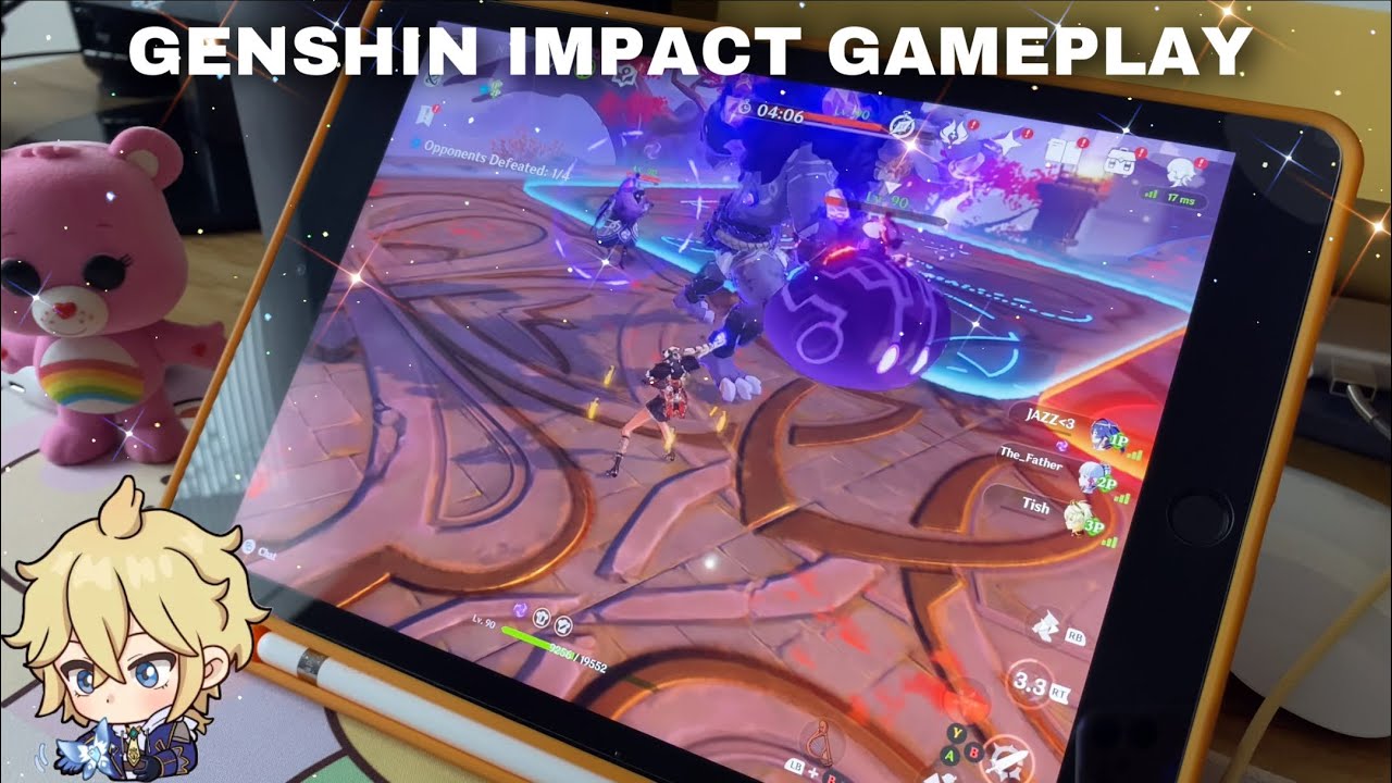 Genshin Impact Gameplay On My IPad Commissions, Fighting In Domains For ...
