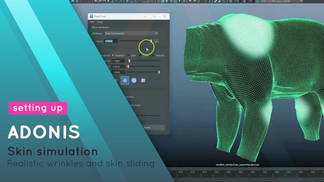Setting Up Skin Simulation in Adonis - YouTube