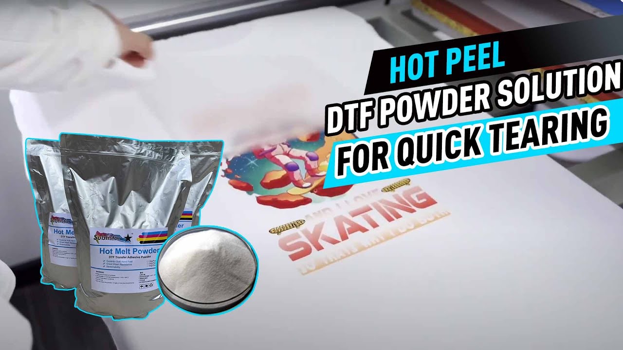 Hot Peel DTF Powder Solution for Quick Tearing | DTF Print - YouTube