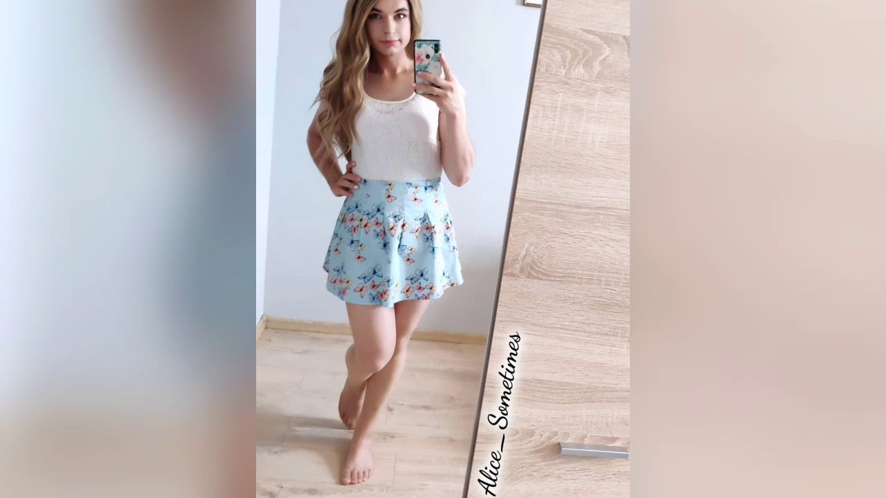 Beautiful boy to girl crossdressing | Alice - YouTube