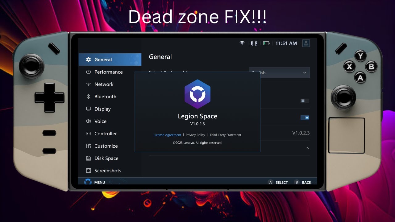 New Lenovo Legion GO Dead Zone Fix, Botton Swap & MORE!!! - YouTube