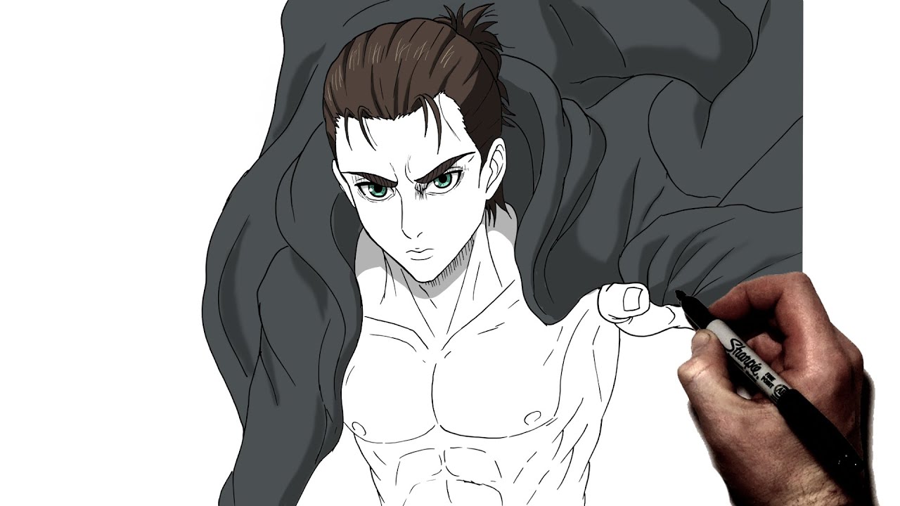 How To Draw Eren | Step By Step | Attack On Titan - YouTube