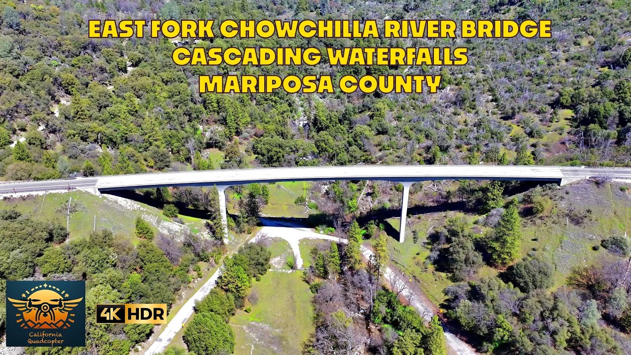 East Fork Chowchilla River Bridge and Cascading Waterfalls - YouTube
