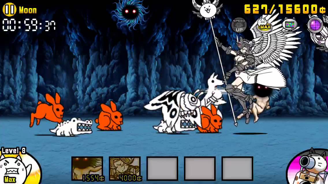 [The Battle Cats] God and his GF take over the moon - YouTube