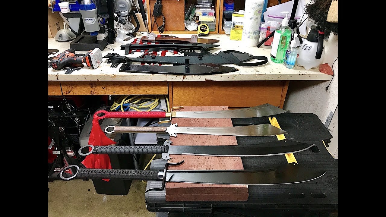 Cold Steel Chinese War Sword, Cold Steel Chinese Machete, Hanwei Dadao ...