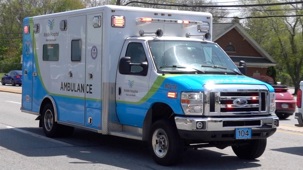 Riddle Hospital EMS MICU 104 Responding - YouTube