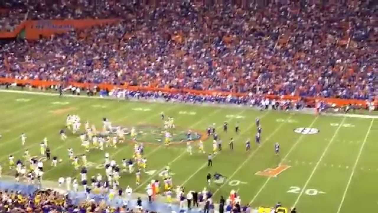 LSU's game winning 50 yard field goal to beat the Florida Gators 30-27 ...