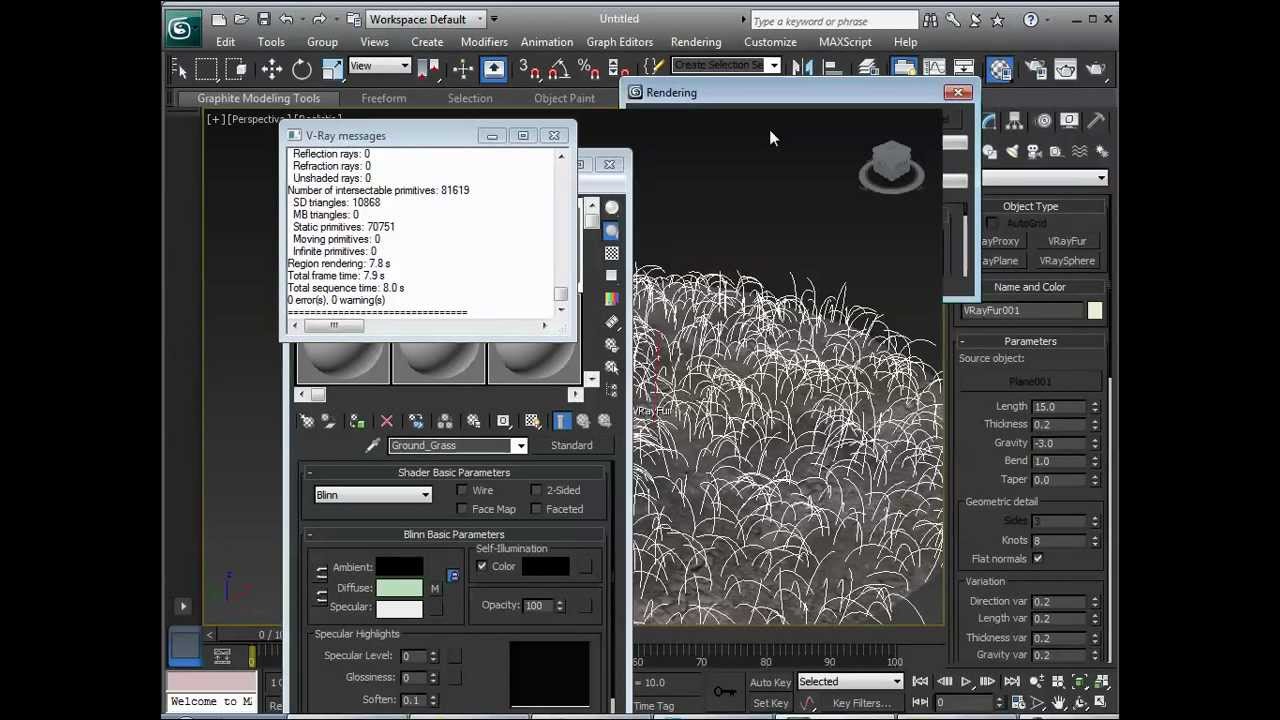 VRay Tutorial: VRayFur to Create Grass - YouTube