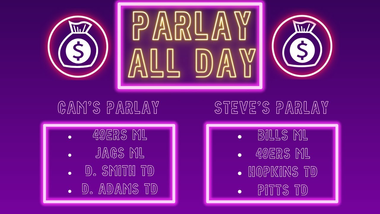 Parlay All Day | NFL Week One Parlays TO BET NOW | 4 EASY Leg Parlays ...