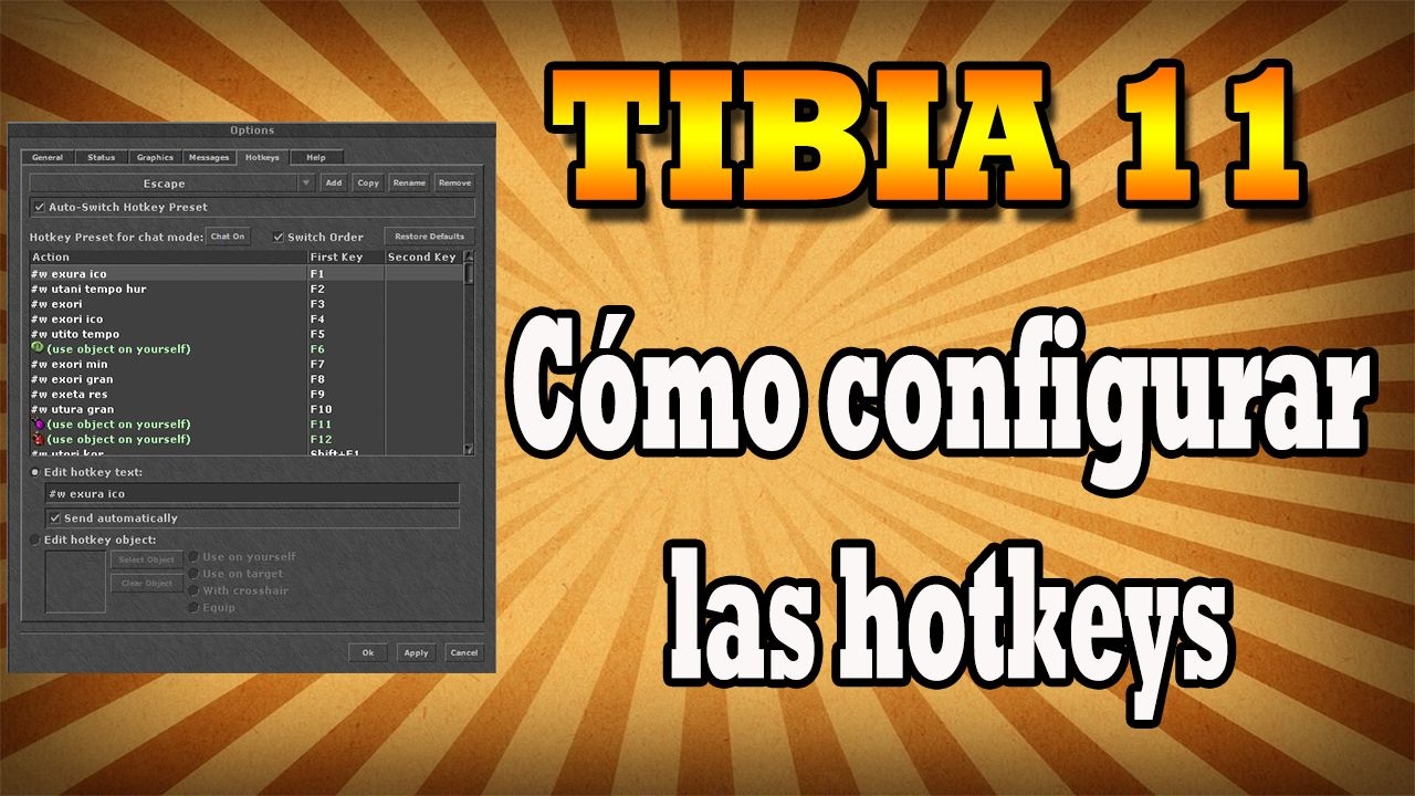 HOTKEYS TIBIA 11 | Cómo configurar rápido - Tibia (ESP) - YouTube