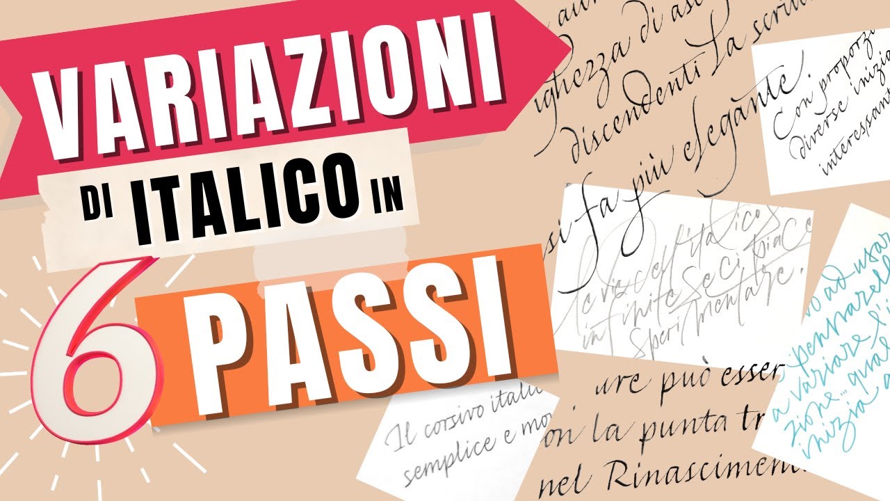 6 VARIAZIONI di ITALICO, in 6 semplici passi, per arricchire i tuoi PROGETTI - YouTube