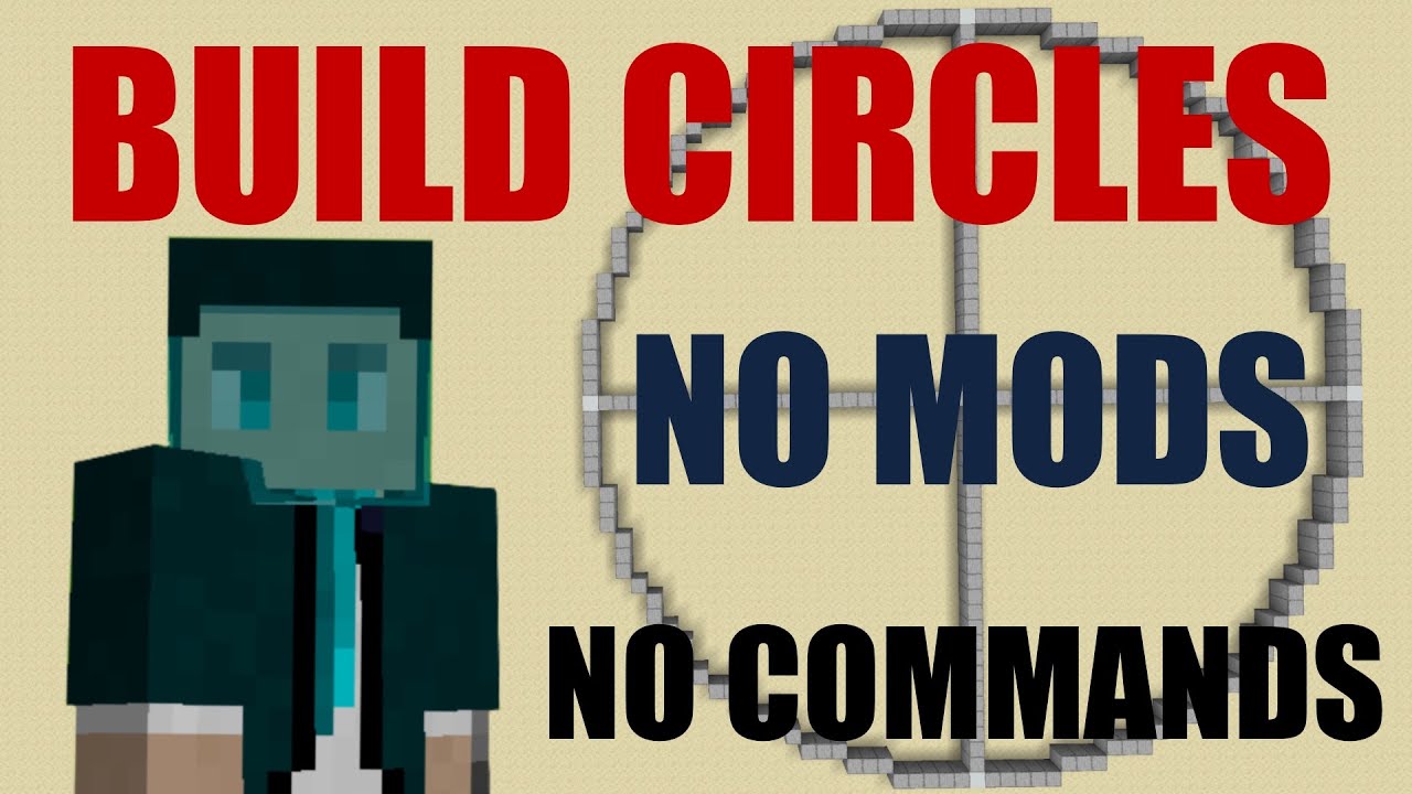 How to Build Any Size Circle in Minecraft - Masterclass - YouTube