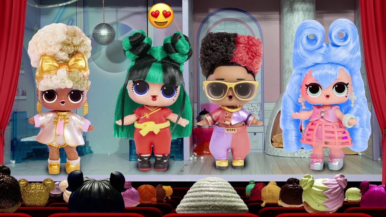 Lol Surprise Dolls HairVibes Hair makeover | Glitter Stars - YouTube