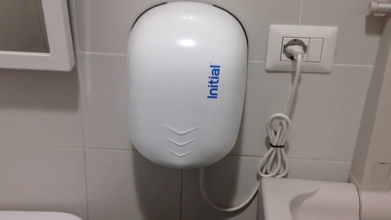 Initial automatic hand dryer - YouTube
