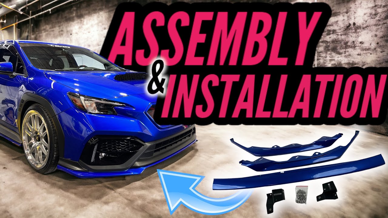 NOBLE STI STYLE 3 PIECE LIP | ASSEMBLY AND INSTALLATION | SUBARU WRX ...