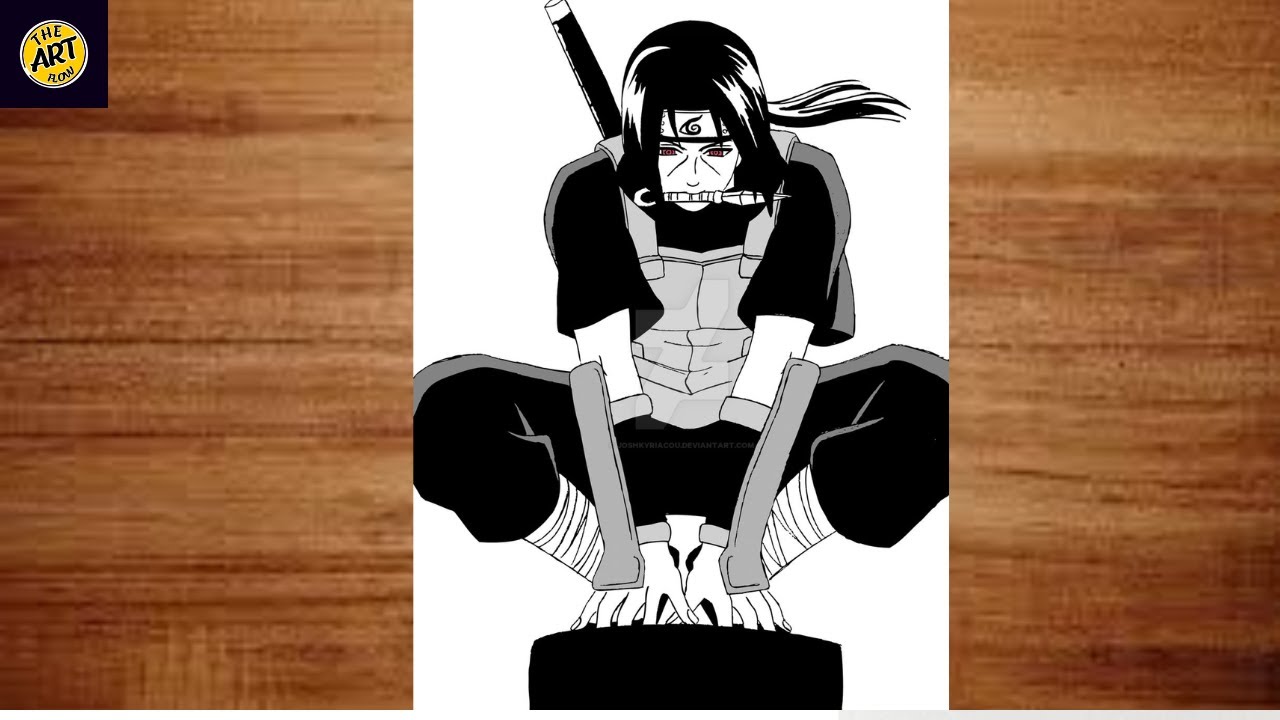 How To Draw Itachi Uchiha | Itachi Drawing Step by Step | Easy Drawing ...