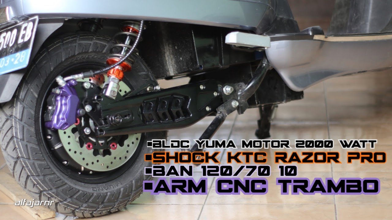 UPGRADE UWINFLY T3 ⚡ ARM CNC, BLDC 2KW, SHOCK KTC, BAN 120/70 - YouTube