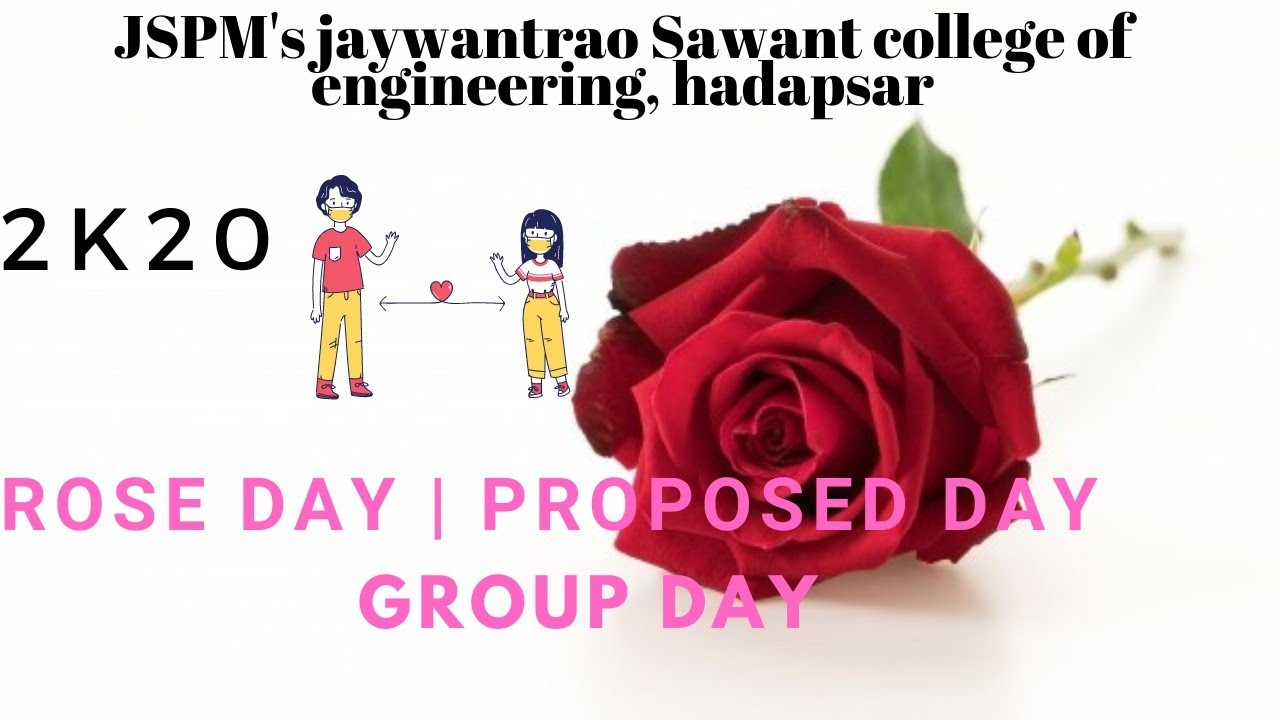 Rose Day | Propose Day | Group Day in Jspm jscoe hadapsar Pune ...