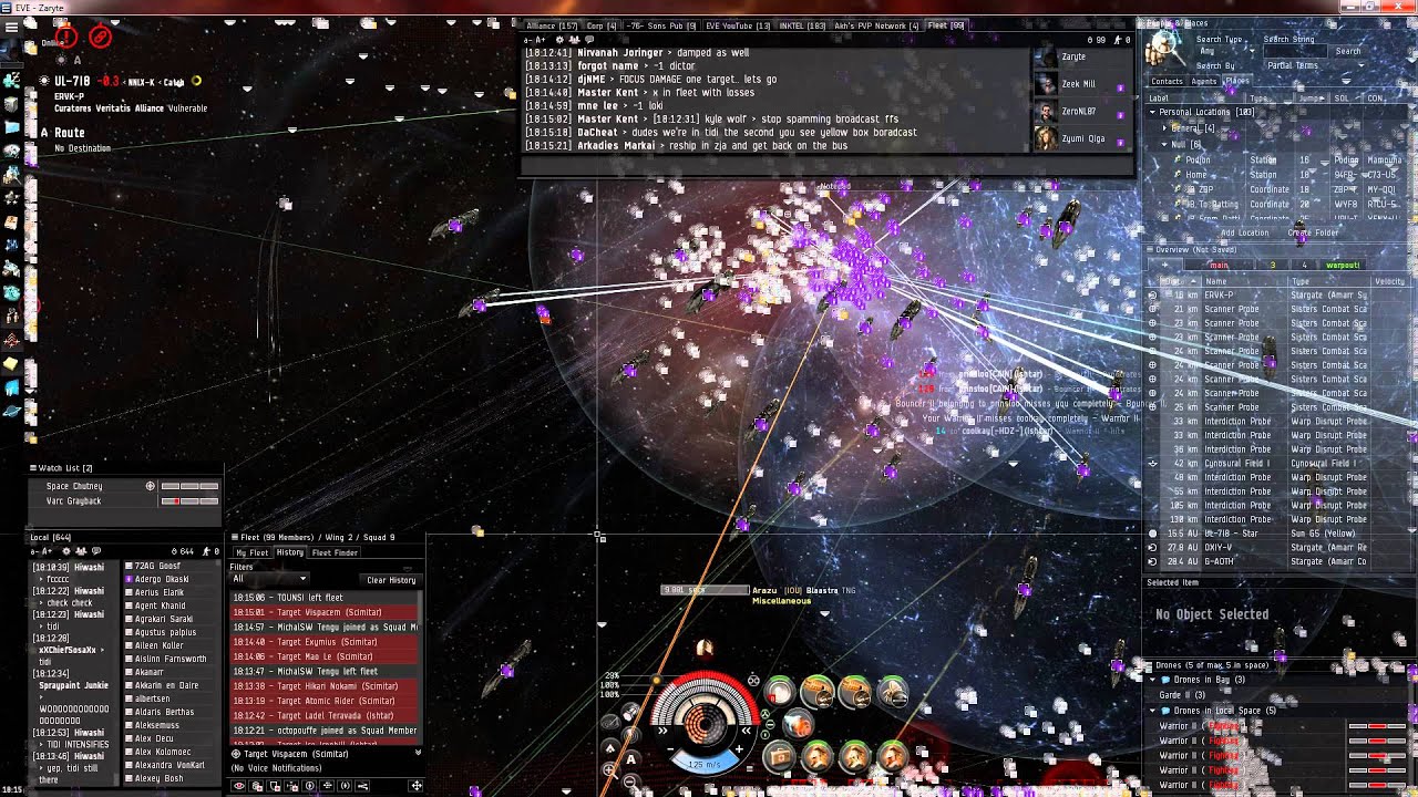 EVE Online: INK Navy Apoc Fleet VS Russians - YouTube