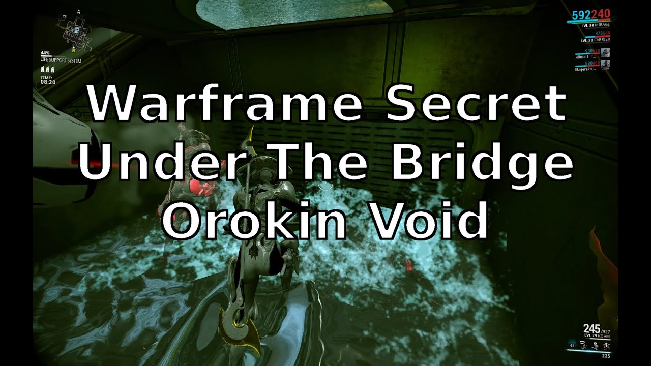 Warframe Secret Under The Bridge Orokin Void - YouTube