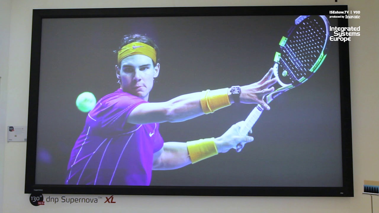 dnp demonstrates its Supernova projection screens with ambient light ...